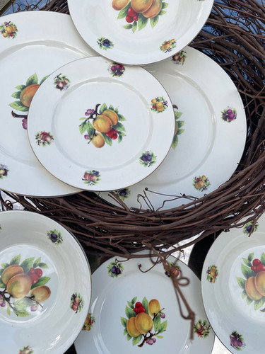 Formalities fruit dinnerware for 4 | Plate and Plaid