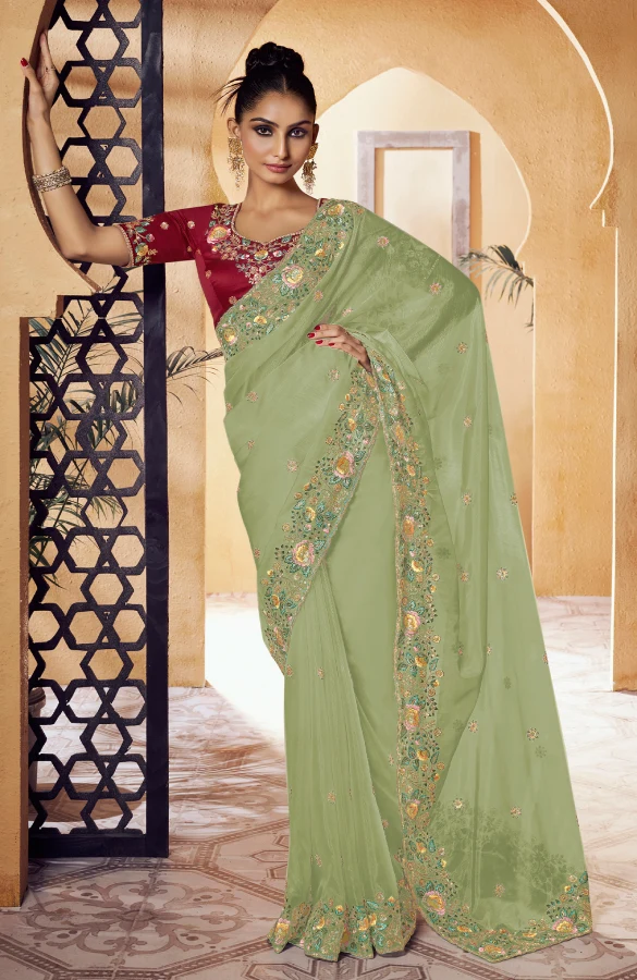 Organza Saree | Weaver Saga Pvt Ltd