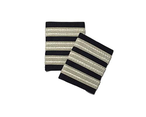 Pilot Epaulets Silver S3 | Kisslanding Pilot Shop | Bangkok Thailand
