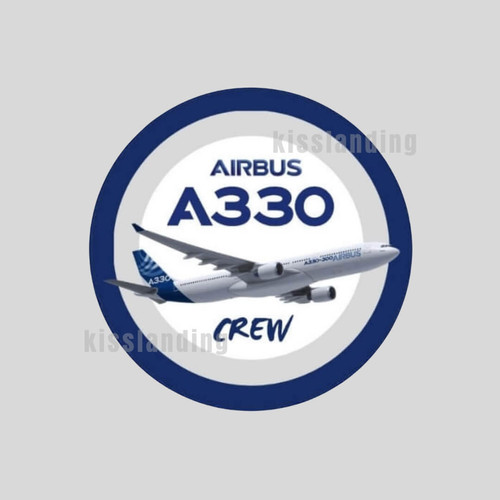 Airbus A330 Crew Sticker | Kisslanding Pilot Shop | Bangkok Thailand