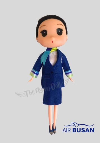 Air Busan Cabin Crew Uniform Doll | Kisslanding Aeroshop | Bangkok