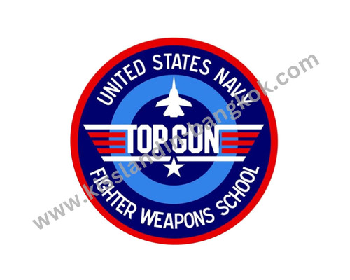 Top Gun Round Sticker | Kisslanding Aeroshop | Bangkok Thailand