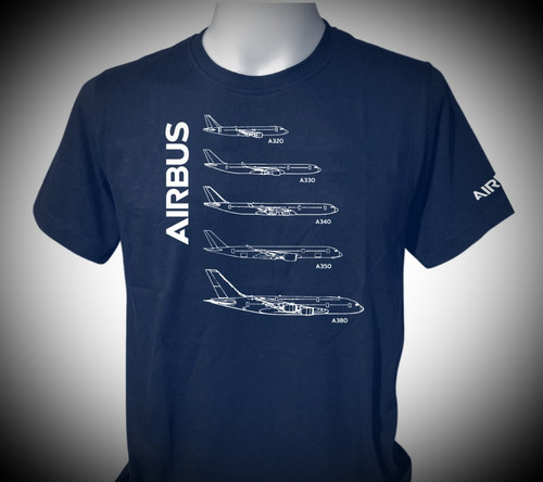 Airbus Family Tee Shirt | Kisslanding Pilot Shop | Bangkok