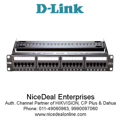 NPP-C61BLK241 | Rs. 2350/- | D-Link Cat6 UTP 24-Port Fully Loaded Patch Panel | NiceDeal Enterprises