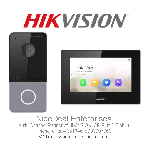 DS-KIS603-P | Rs. 13950/- | HIKVISION IP 7" VDP Video Door Phone Kit ...