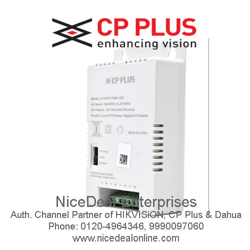 CP-CPS-PD08-12D | Rs. 695/- | CP Plus 10amp 12V 8x CCTV Power Supply ...