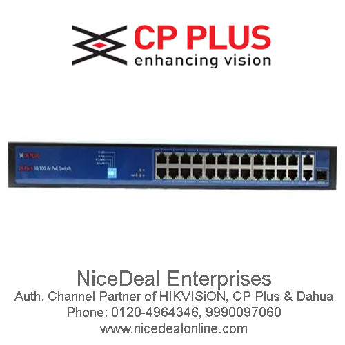 CP-ANW-GPU24F2-N30 | Rs. 12450/- | CP Plus 24 Port Giga PoE Switch (CP-ANW-GPU24F2-N30 ...