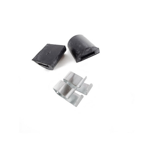 Lambretta Side panel rubber buffer and mild steel, zinc plated clip ...