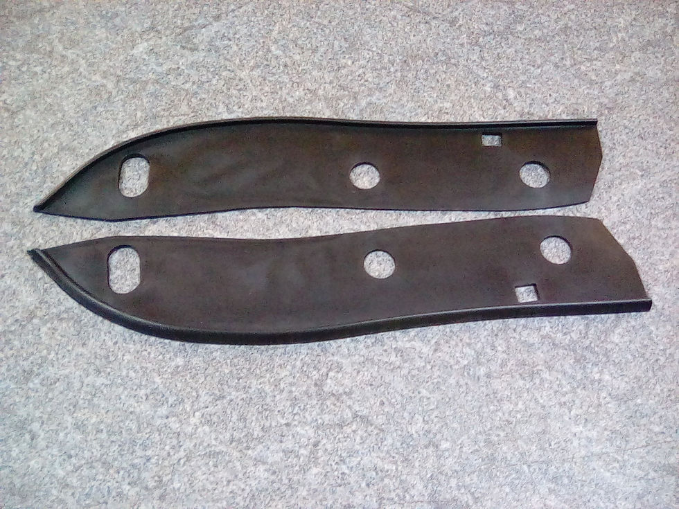 Lambretta Rubbers - Legshields to mudguard gasket, Black, Li series 3 ...