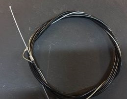 Throttle cable - Extra long, complete - Nylon lined outer, BLACK ...