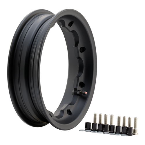 Lambretta Tubeless Rim - Octopus ( 8 hole ), 2.50 x 10 WIDE - Black ...