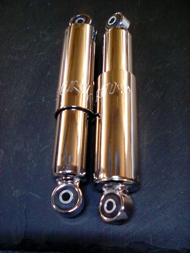 Lambretta suspension - Thick (34mm) front dampers, chrome - Pair, UNI ...