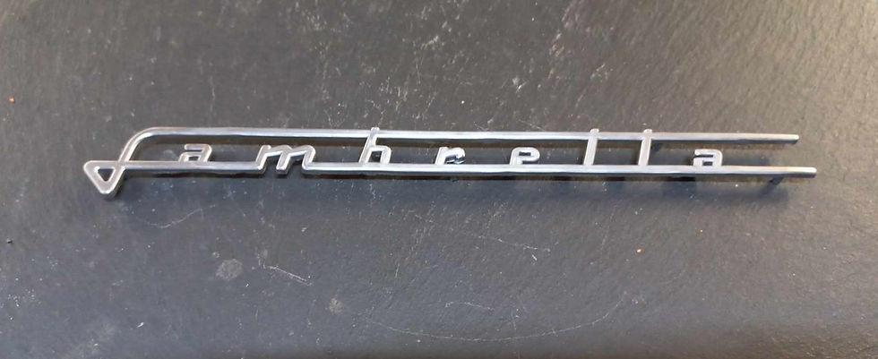 Lambretta Side panel badge - 'Lambretta' script | Lambretta Upgrades