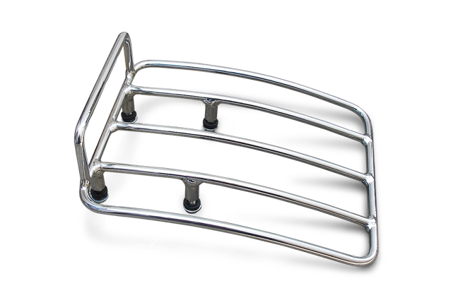 Sprint rack - Series 2, curved - polished stainless steel | Lambretta ...