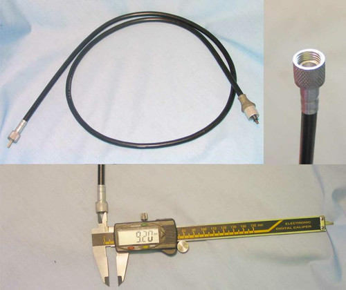 Lambretta Speedo Cables - Indian fitting (small nut), Black or Grey ...