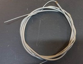 Throttle cable - extra long, complete - Nylon lined outer, GREY ...