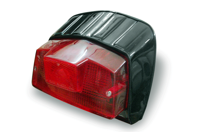 Rear light unit - Complete, GP - Aluminium powdercoated black ...