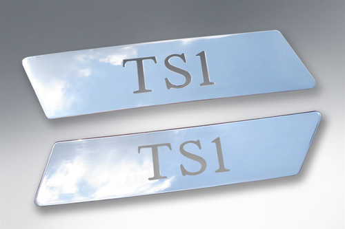 Lambretta Side panel grilles - GP, stainless steel - TS1 design ...