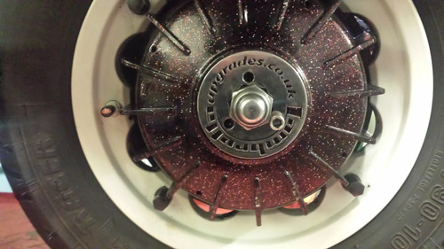 Lambretta Rear hub - OFFSET 3 holed Lock ring - custom Lambretta ...