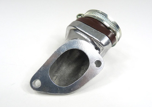 Lambretta inlet manifold -Big block, 200cc with BLACK BGM flange rubber ...