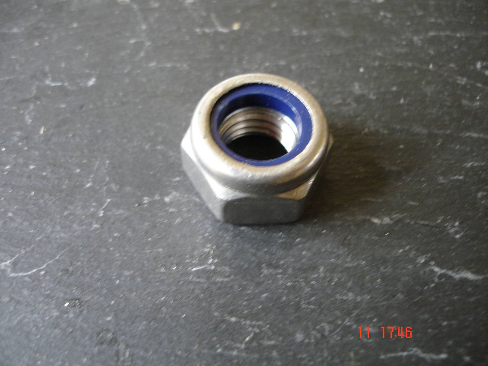 Lambretta Nut - engine bolt nut - M16 nyloc - Stainless steel ...