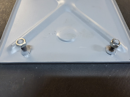 Lambretta Frame - Series 2 number plate holder with studs for mudflap ...