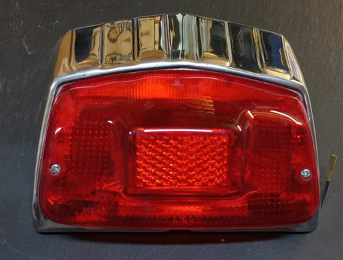Lambretta rear light unit - Complete, GP - Polished aluminium ...