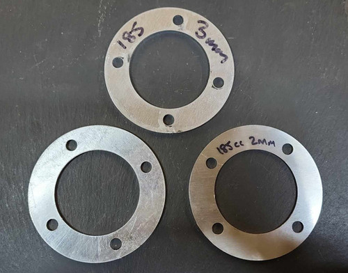 Lambretta Gasket - Small block 185 186cc Head packer plate - 2mm, 2.5mm ...