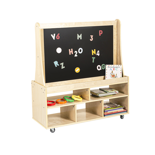 Magnetic Standing Easel With Storage | Jooyes Education Furniture