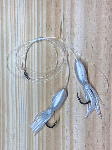 Black Sea Bass Rig - B2 - Tandem - White Pearl | Monomoy Tackle