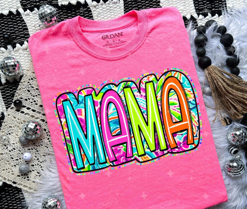 Mama - Bright tye dye | HarleysCustomDesigns
