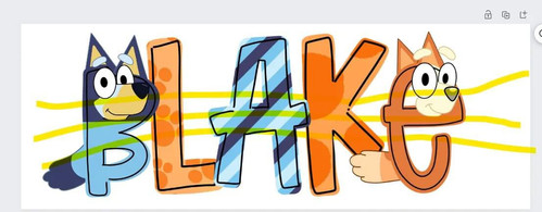 Bluey Name Tee | HarleysCustomDesigns