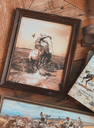 CM Russell Print FRAMED | Walker & Western Co.