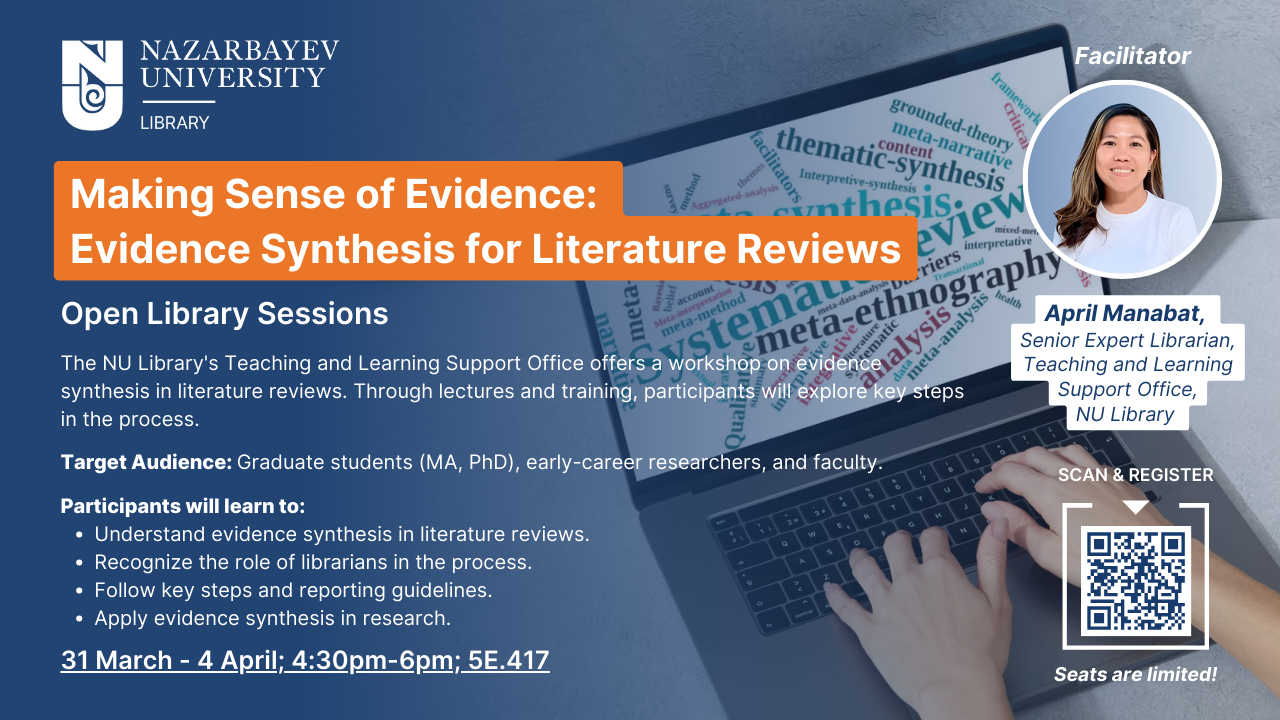 [Workshop] Making Sense of Evidence: Evidence Synthesis for Literature ...