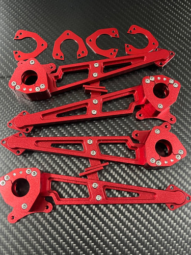 Tamiya bullhead Clod buster Monster Truck alloy C Arms F/R Ladder bars ...