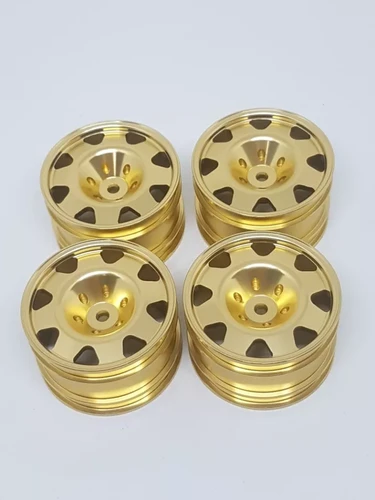 kyosho turbo optima mid Alloy wheels set Atype Gold | Pargustore
