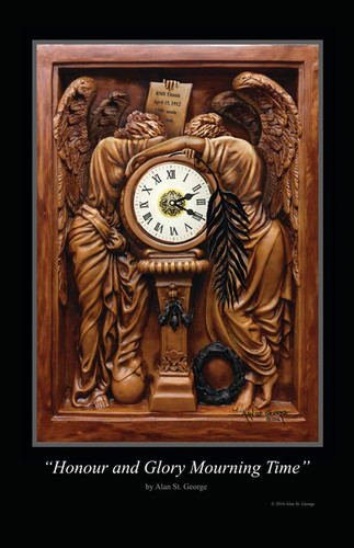 POSTER: "Honour & Glory Mourning Time" | titanicclock