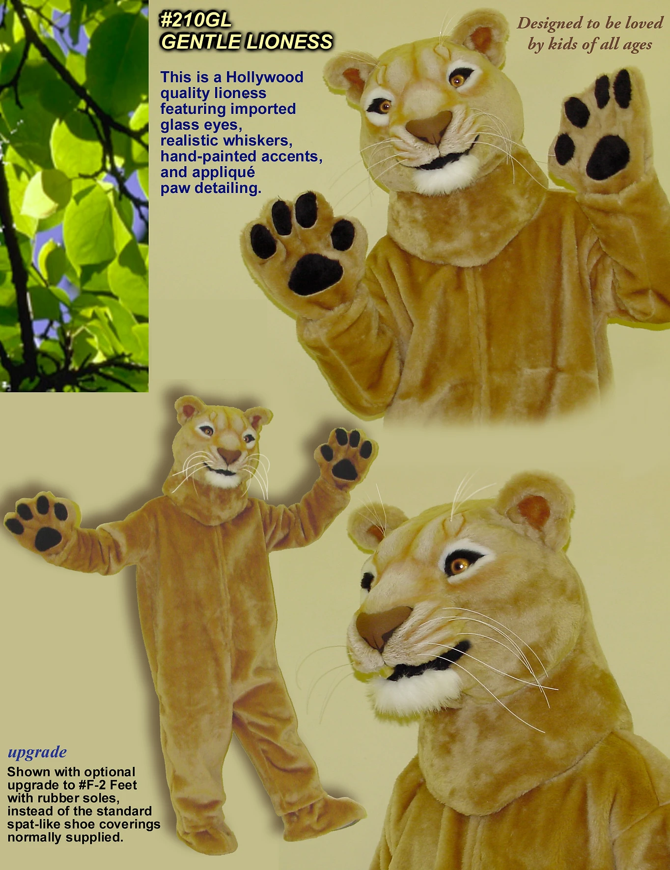 Great Lioness Mascot Costume Pre-designed or Customized For You