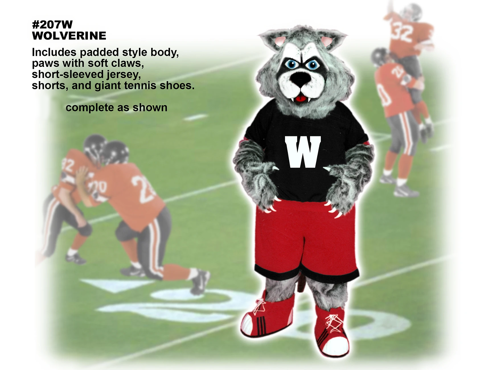 Great Wolverine Mascot Costumes Pre-designed or Customized For You