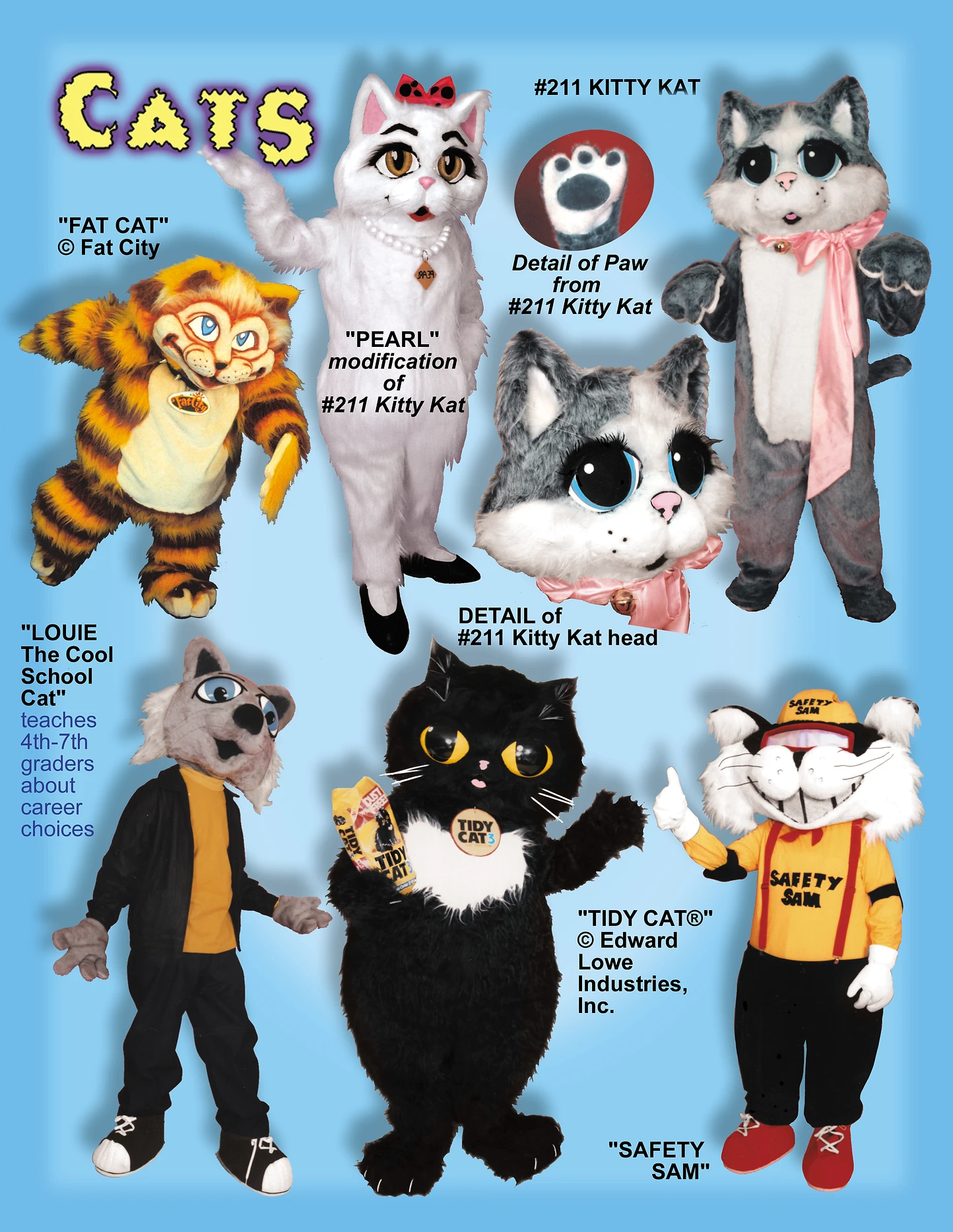 Cute Cat Mascot Costumes, browse catalog or Customized for You