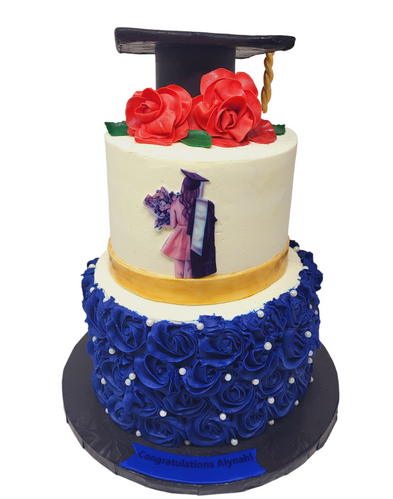 Two-tier graduation cake | Bakeway Delights