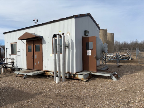 12’ x 24’ inlet separator skid building | Stellar Oil & Gas