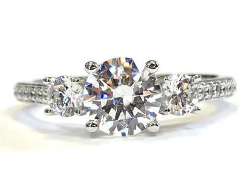 3-Stone Engagement Ring Mounting | Personal Jeweler