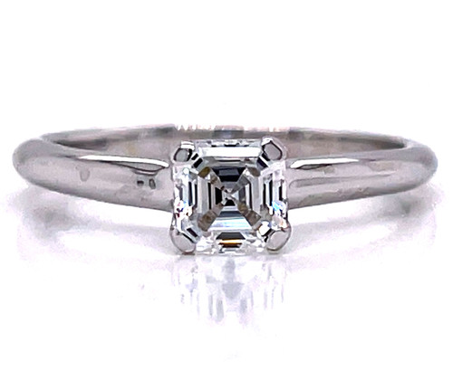 Asscher-Cut Solitaire Engagement Ring Mounting | Personal Jeweler