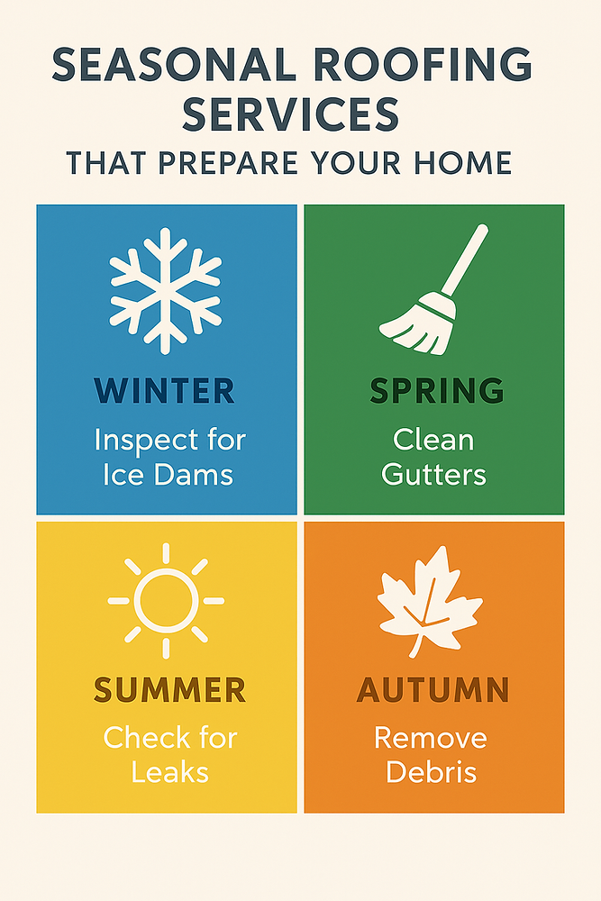 Seasonal Roofing Services That Prepare Your Home