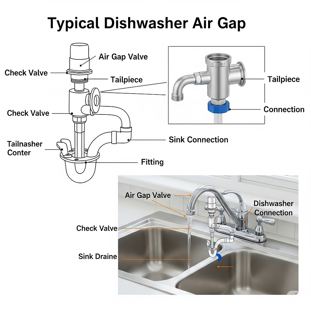 Dishwasher Air Gap Alternatives