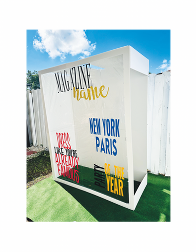 6.3ft Vogue Magazine Photo Booth: Custom Made, Hand Made Box