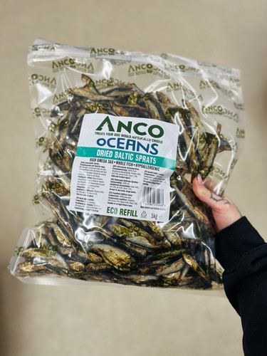 Anco Naturals Dried Baltic Sprats 1Kg | Grampian Pet Services