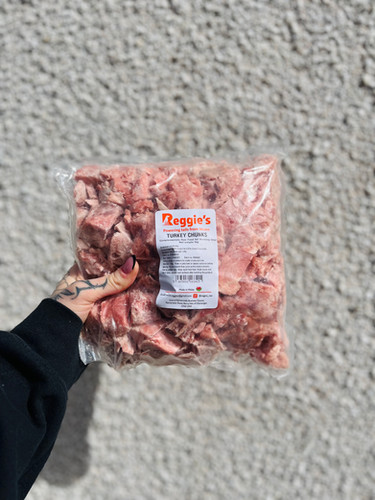 Reggie's Turkey Chunks 1kg | Grampian Pet Services