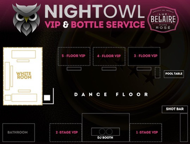 VIP Table Booking | Night Owl VIP Club
